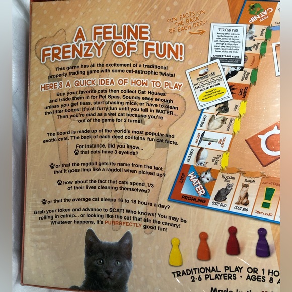 Games | Nwt Catopoly Cat Monopoly Board Game | Poshmark
